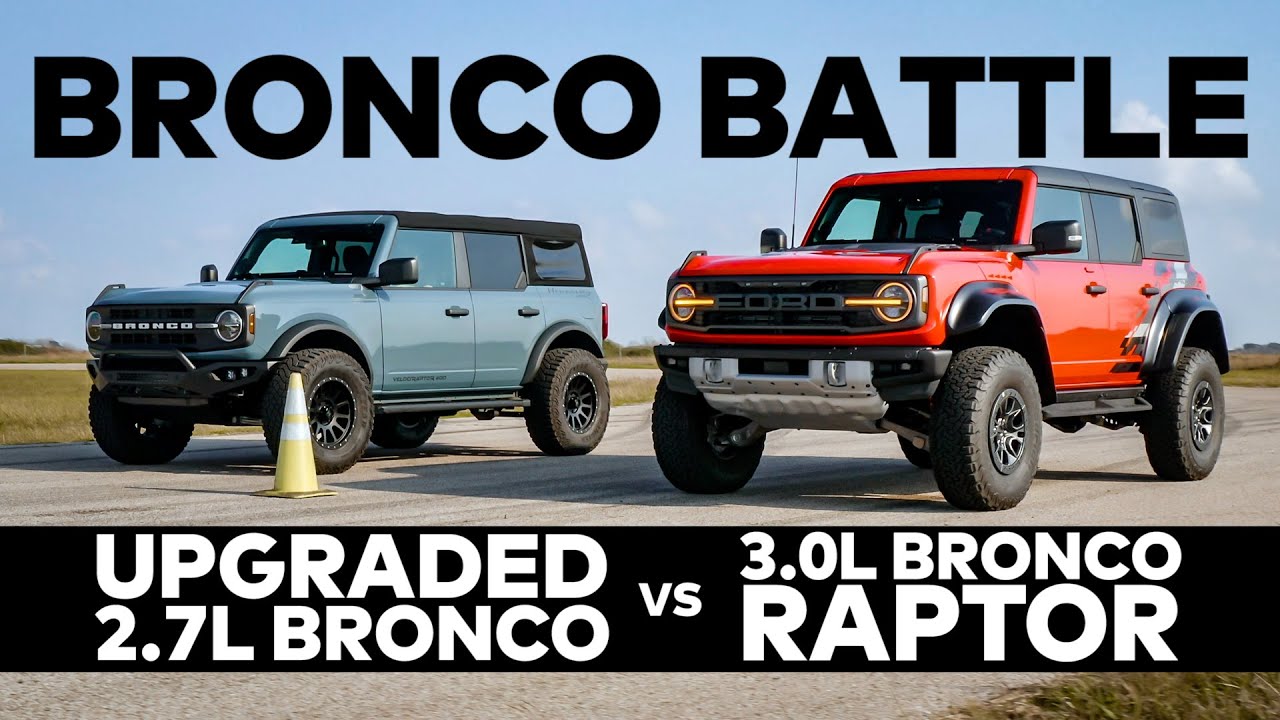 Bronco Raptor vs Hennessey VelociRaptor 400 Race