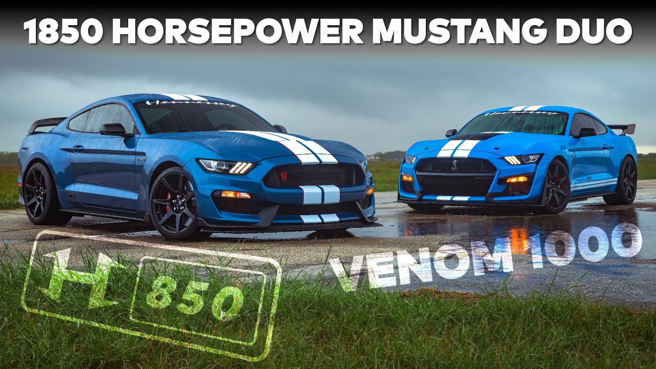 Hennessey 1200 HP Shelby GT500 vs 2023 C8 ZO6 Drag Race