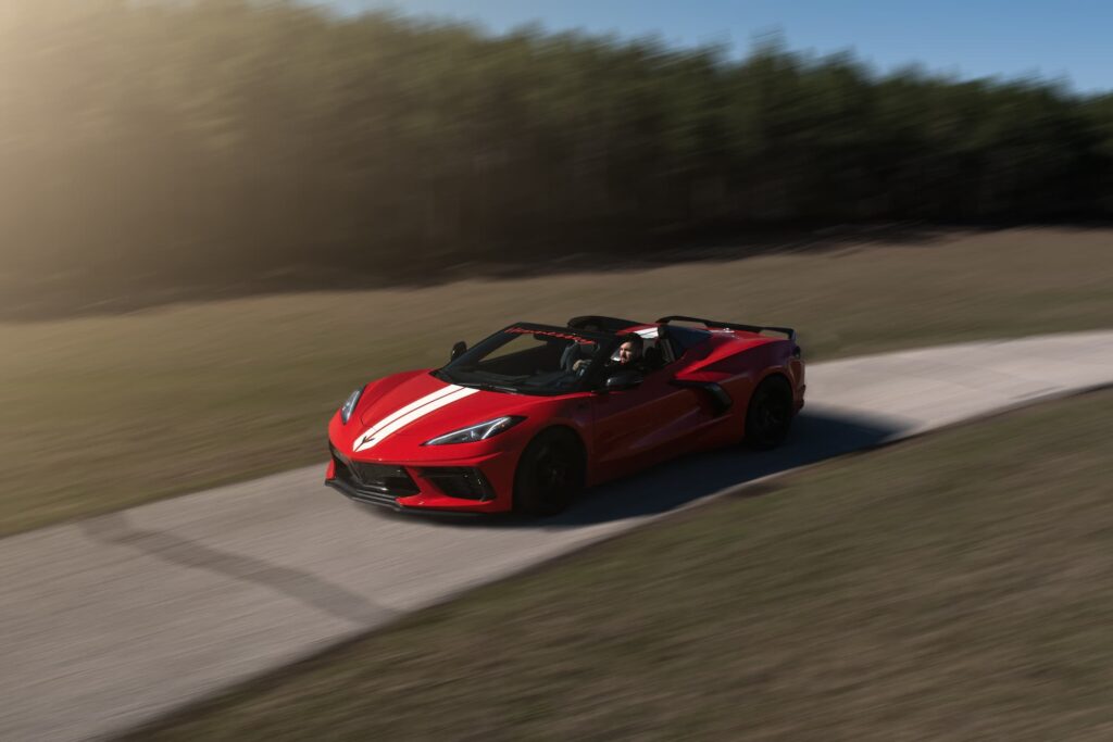 2023 Torch Red Corvette C8 Stingray Convertible for Sale - Hennessey ...