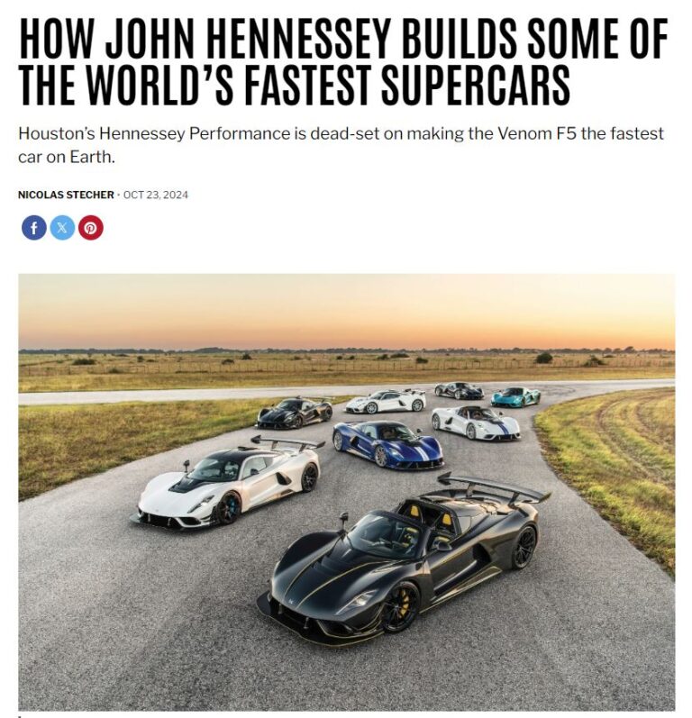 Hennessey Reveals Stunning Venom F5 'Revolution Roadster' Hypercar in ...