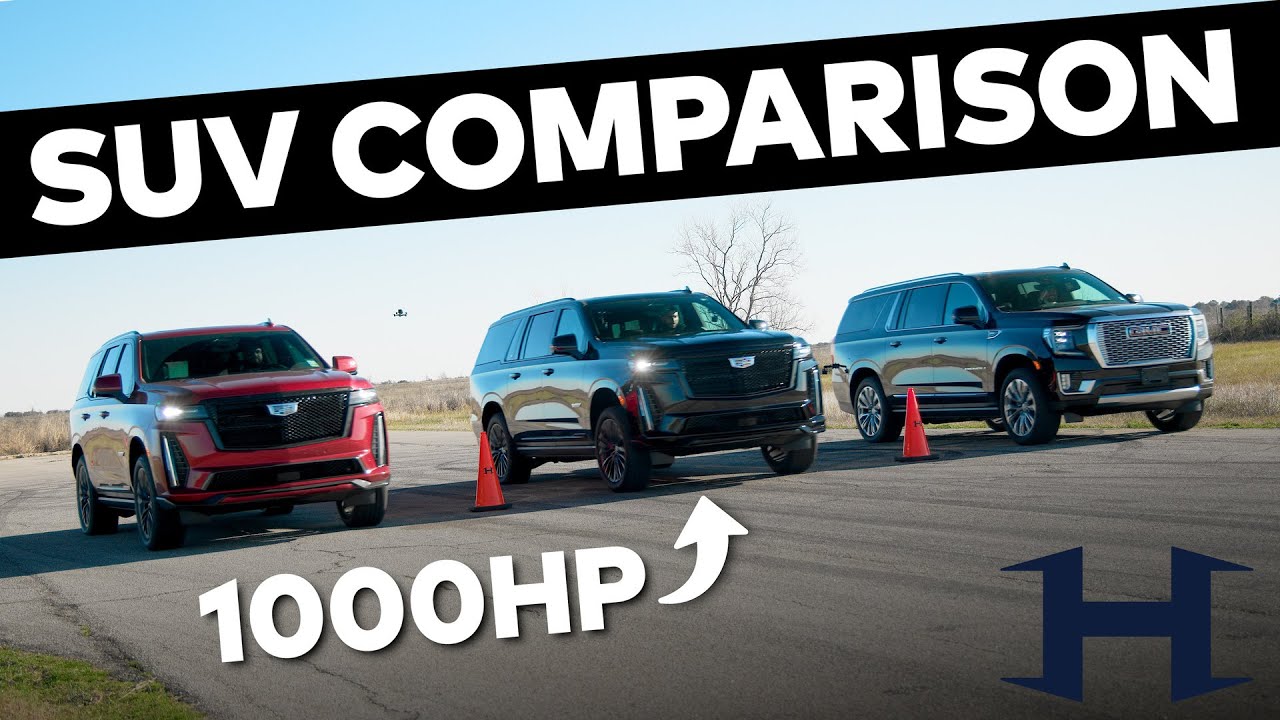 Escalade-V H1000 vs. Stock V vs. Stock Yukon Denali | Comparison Race