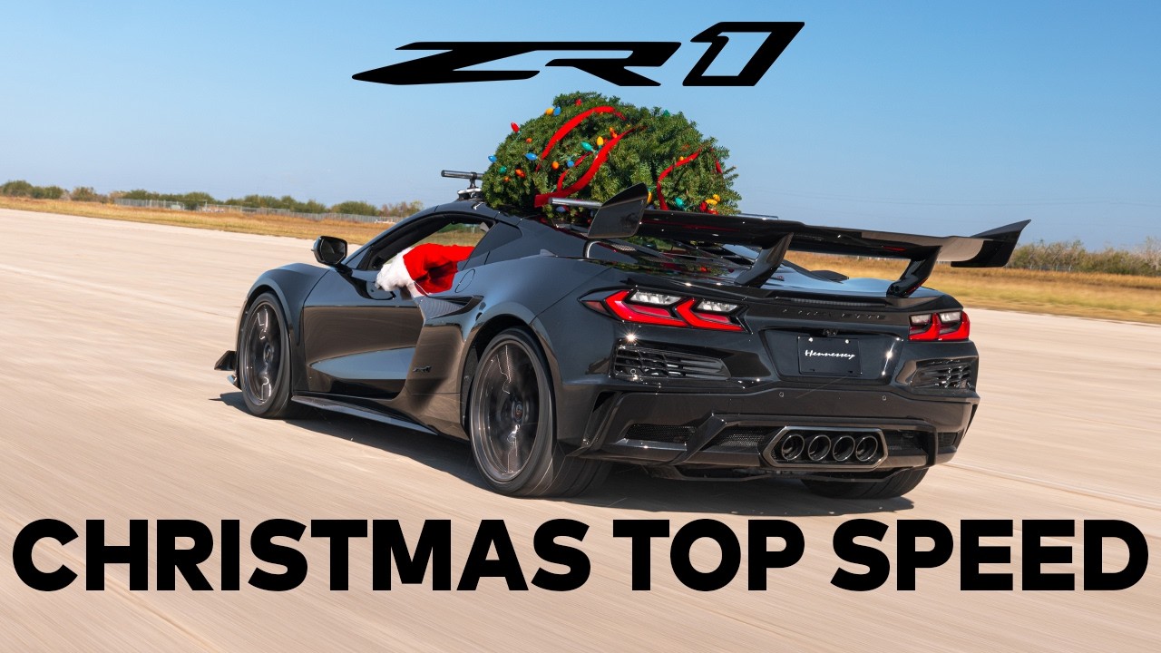 World's Fastest C8 Corvette ZR1 [with a Christmas Tree on the Roof]