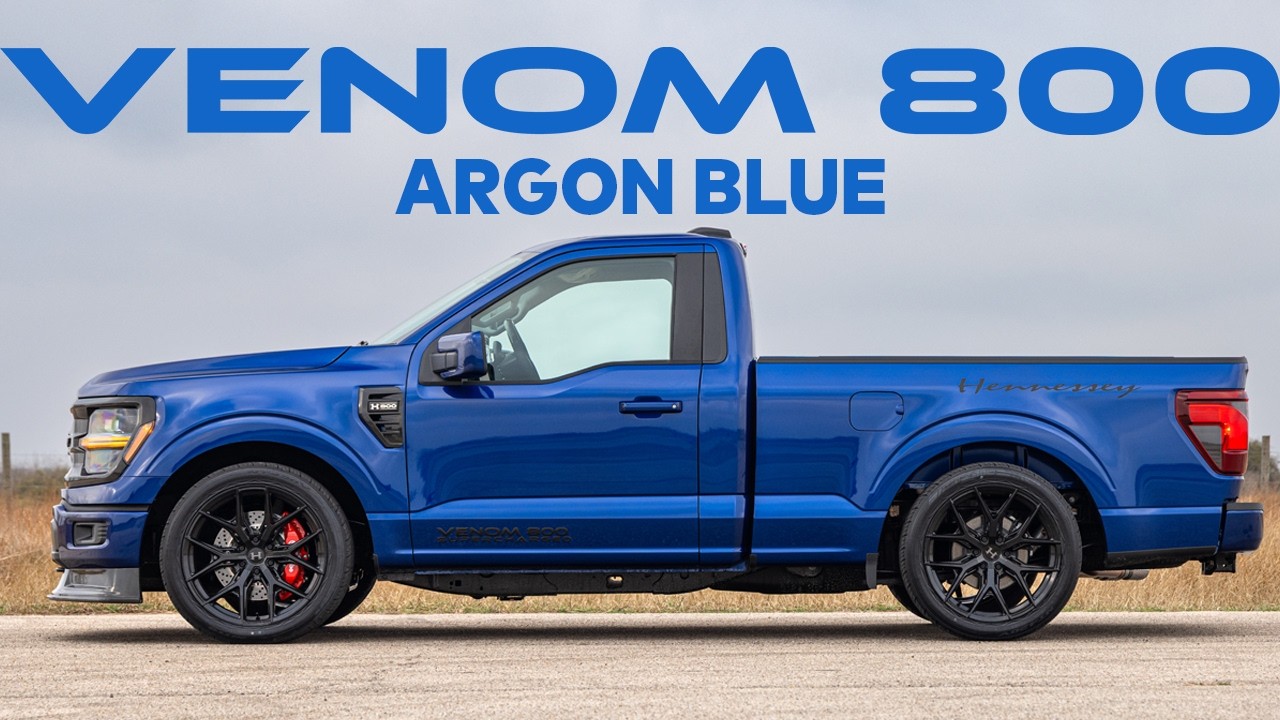 Limited Production Argon Blue Hennessey Venom 800 Sport Truck